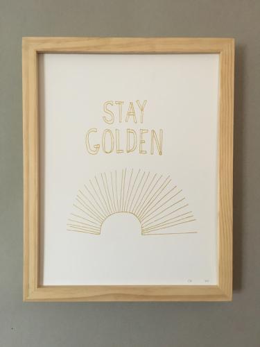STAY GOLDEN PRINT — COSMIC PEACE STUDIO